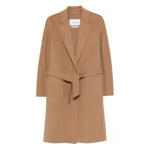 Max Mara Coats Single Breasted Coats - Brown