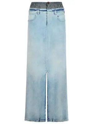 MAISON MARGIELA Denim Skirt - Blue