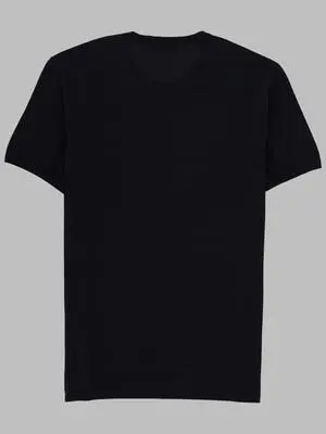 Dolce & Gabbana T-shirt In Cotone Con Placca - Blue