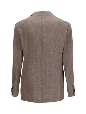 Brunello Cucinelli Double-breasted Tailored Jacket - Brown