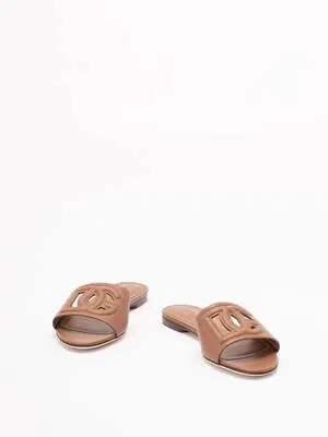 Dolce & Gabbana Leather Sliders - Multicolor