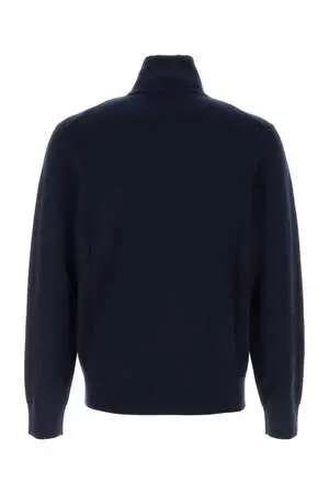 Burberry Dark Blu Stretch Cashmere Blend Sweater