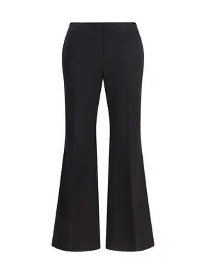 TOTEME Kick Flare Raw-edge Pants - Black