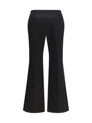 TOTEME Kick Flare Raw-edge Pants