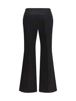 TOTEME Kick Flare Raw-edge Pants - Black