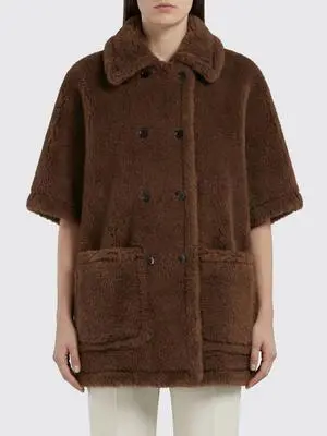 Max Mara Faux Fur Jacket - Gold