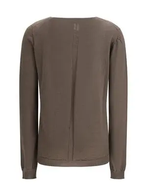 Rick Owens Temple Extreme V-neck Sweater - Gray