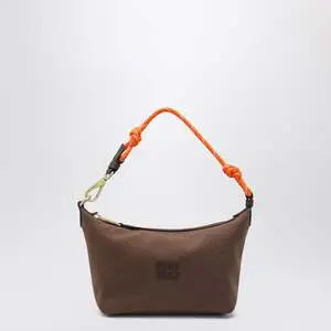 Miu Miu Cocoa/orange Gabardine Pouch - Brown