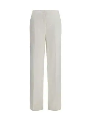 TOTEME Easy Raw Edge Pants - White