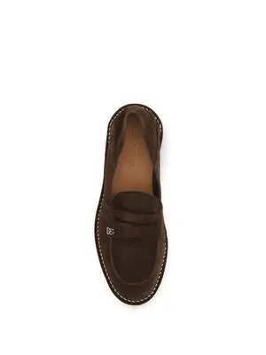 Dolce & Gabbana Suede Loafers - Brown