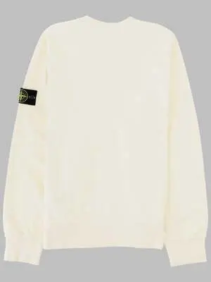 Stone Island Logo Patch Sweatshirt - Cream
