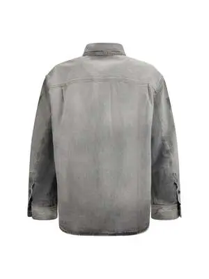 Off-White Diag Military Overshirt In Denim