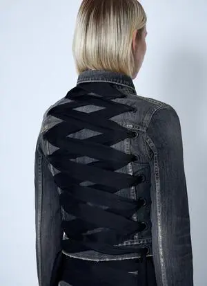 Balenciaga Lace-up Denim Jacket