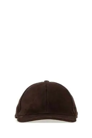 Valentino Garavani Suede Baseball Cap - Brown