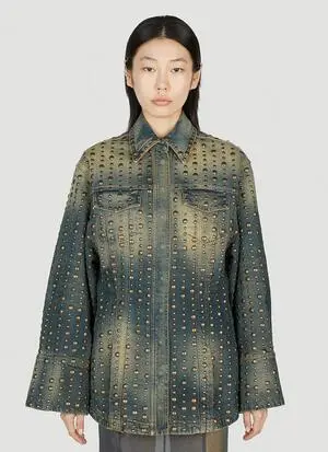 Blumarine Studded Denim Jacket