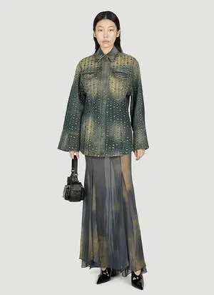Blumarine Studded Denim Jacket