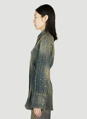 Blumarine Studded Denim Jacket