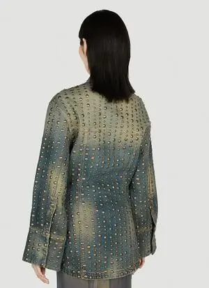 Blumarine Studded Denim Jacket