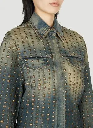 Blumarine Studded Denim Jacket