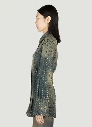 Blumarine Studded Denim Jacket