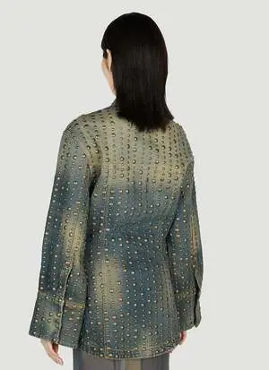 Blumarine Studded Denim Jacket