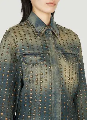 Blumarine Studded Denim Jacket
