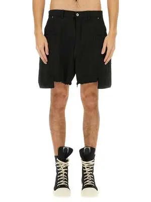 Rick Owens Bermuda Cargo - Black