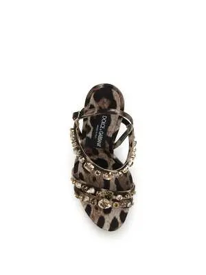 Dolce & Gabbana Keira Leopard-print Sandals
