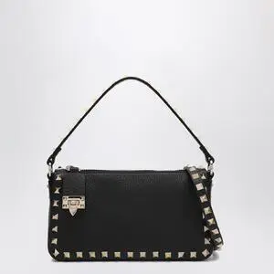 Valentino Garavani Small Rockstud Shoulder Bag - Black