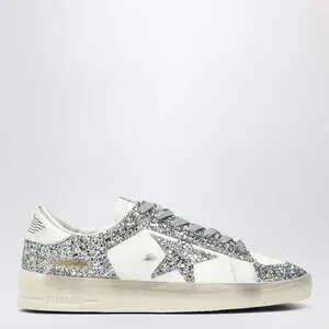 GOLDEN GOOSE Stardan Leather Sneakers - Silver