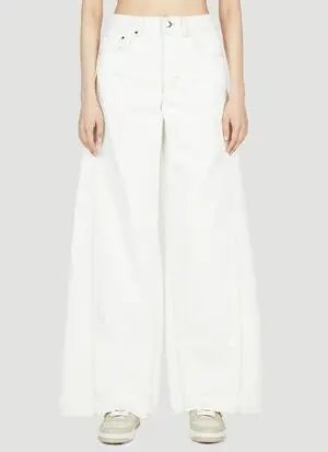 Moncler X Alicia Keys Wide Leg Pants - White