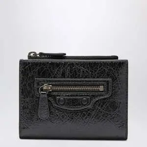 Balenciaga Le City Bi-fold Lambskin Wallet - Black