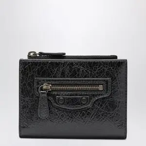 Balenciaga Le City Bi-fold Lambskin Wallet - Black