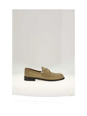 Dior Suede Arcie Mocassino Loafers - Cream