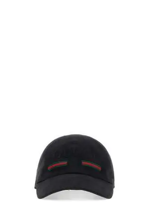 Gucci Slate Canvas Baseball Cap - Black