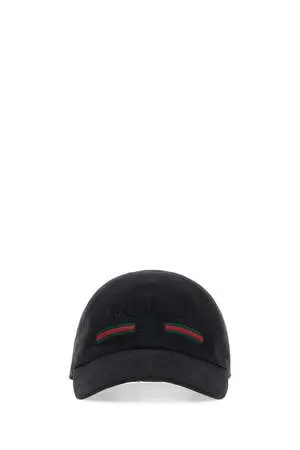 Gucci Slate Canvas Baseball Cap - Black