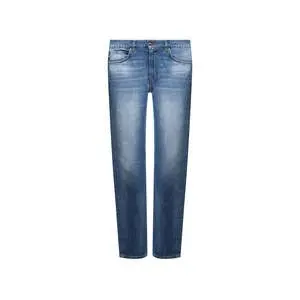 Versace Cotton Logo Denim Jeans - Blue