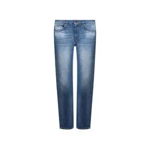 Versace Cotton Logo Denim Jeans - Blue