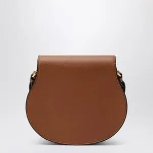Chloé Saddle Marcie Bag In Light Grained Leather - Brown