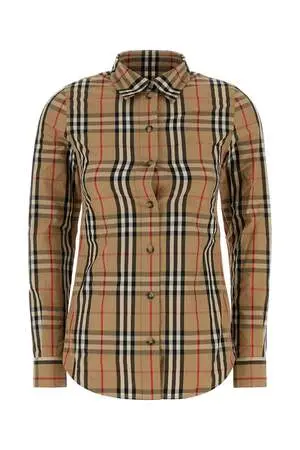 Burberry Embroidered Cotton Shirt - Multicolor