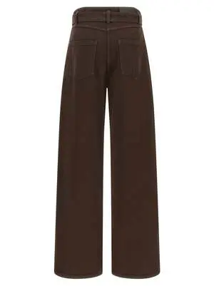 Brunello Cucinelli Belted Wide-leg Jeans
