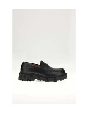 Dior Leather Lug Sole Loafer - Black