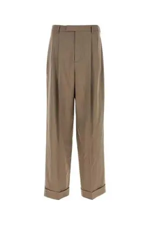Valentino Garavani Cappuccino Wool Pant - Brown