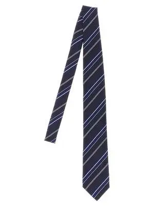 TOM FORD Diagonal Striped Tie - Blue