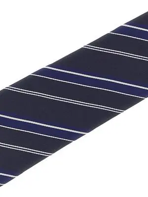 TOM FORD Diagonal Striped Tie - Blue