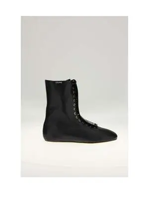 Celine Lace-up Boot 05 - Black