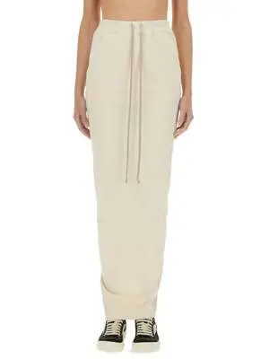 Rick Owens Pillar Maxi Skirt - Cream