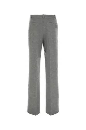 Miu Miu Grey Stretch Viscose Blend Pant