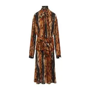 Balenciaga Knotted Dress - Brown