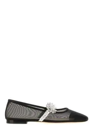 Mach & Mach MACH & MACH Embellished Mesh Flats Multicolor
